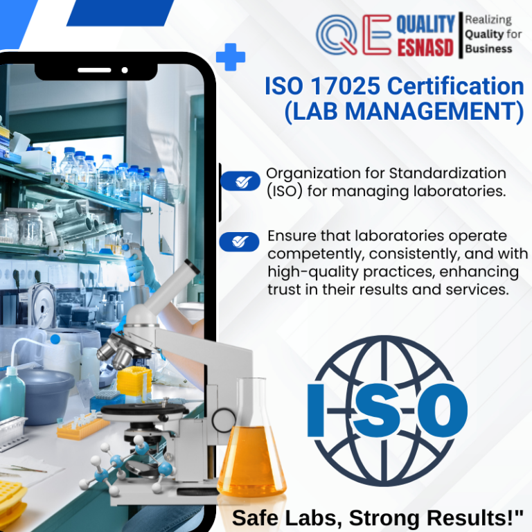 ISO 17025 Certification (LAB MANAGEMENT) - Quality Esnad Trading ...
